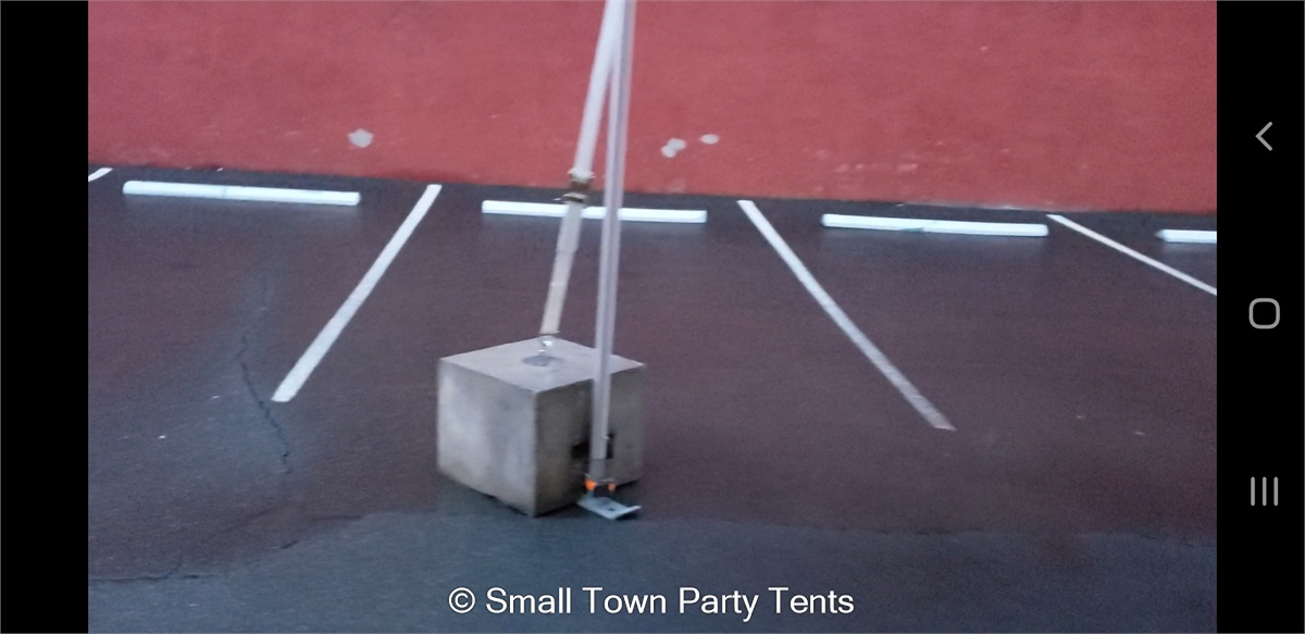 500 pound Concrete Blocks - Tent Rental, Party Rental in New York Tioga ...